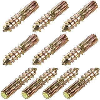 10Pcs Hanger Bolt Double Headed Bolt Self-Tapping Screw for Furniture ...