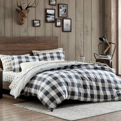 G.H. Bass & Co. Buffalo Check Queen Duvet Set - Overstock - 34644476