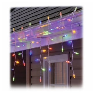 Sylvania V44536-88S Christmas Stay-Lit Icicle Multi LED 100-Light Set ...