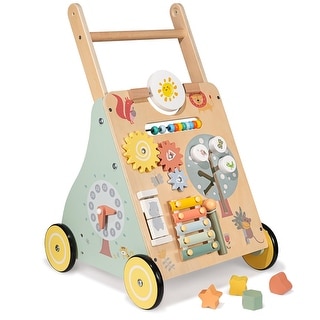 Wooden Baby Walker, Multiple Learning Activities Center Develops Motor ...