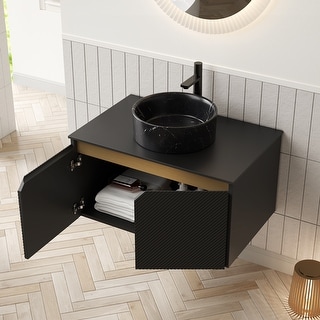Modern Bathroom Vanity with Ceramic Basin, Bathroom Storage Cabinet ...