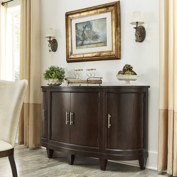 Willa Dark Cherry Wood Buffet Server by iNSPIRE Q Classic - Bed Bath ...