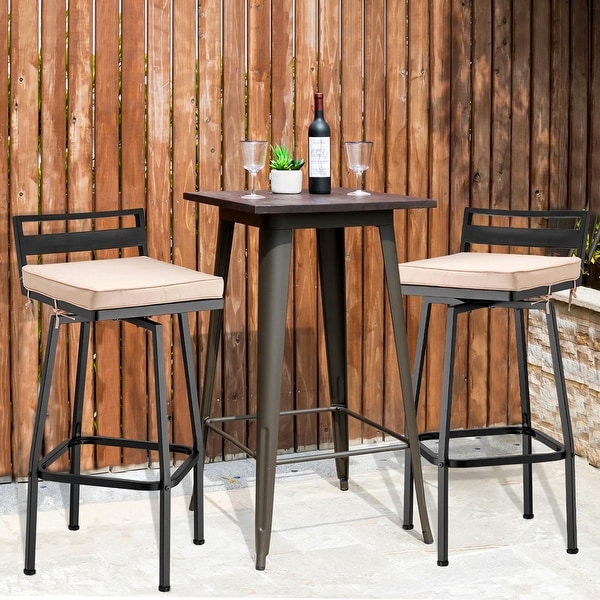 Rod iron bar stools outdoor store