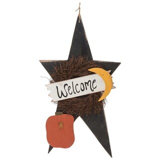 Autumn Farmhouse Extra Large Welcome Star with Pumpkin - Bed Bath ...
