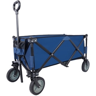 Outdoor Utility Foldable Camping Cart, Heavy Duty Beach Trolley Wagon ...
