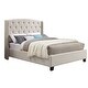Roundhill Furniture Astral 3-Piece Upholstered Bedroom Set Tufted ...