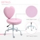 HOMCOM Heart Love Shaped Back Design Office Chair with Adjustable ...