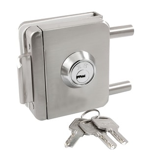 Home Office Security Stainless Steel 11mm Thick Single Glass Door Lock ...