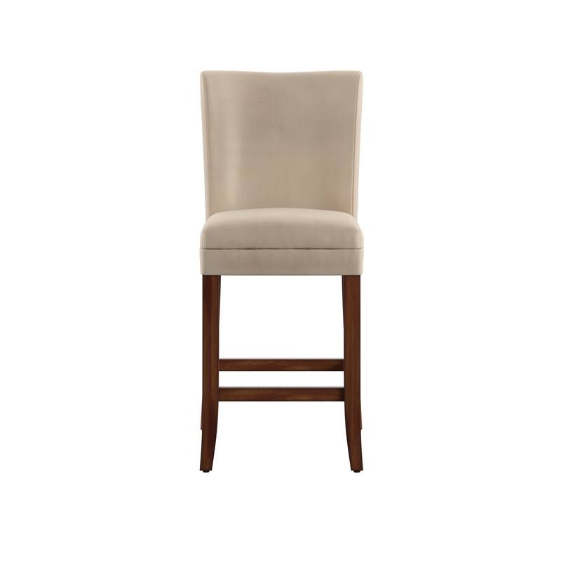 Parson Classic Upholstered High Back Counter Height Chairs (Set of 2 ...