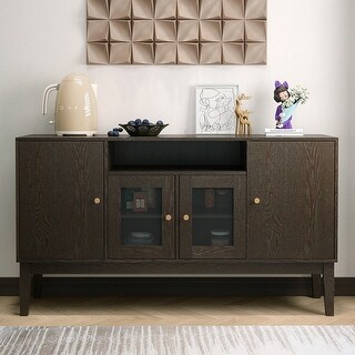 Sideboard Buffet Console Table, Media Cabinet with Adjustable Shelves ...
