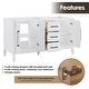 Altair Laurel Bath Vanity with Calacatta White Quartz Stone Countertop ...