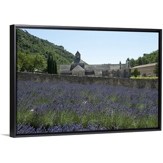 "Lavender field in front of a monastery, Abbaye de Senanque" Black ...