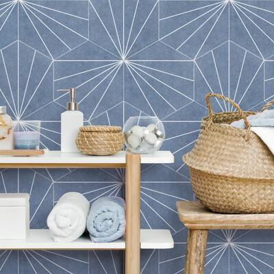 Merola Tile Marmaris Hex Sunset 8-5/8" x 9-7/8" Porcelain Floor and ...