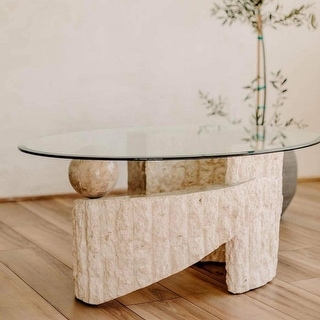 Vintage Tessellated Coffee Table Round Accent Table - Bed Bath & Beyond ...