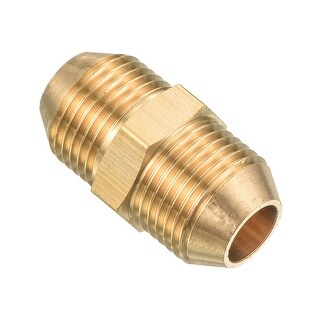 Pipe Fitting, M18 to M18 Male Thread 1.38 Inch for Water Pipes, Gold ...