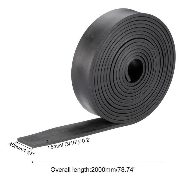 Solid Rubber Strips Neoprene Sheets Rolls 3/16"T x 1.57"W x 78.74"L ...