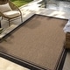 Gertmenian Paseo Soroa Chestnut Brown/Black Classic Border Flatweave ...