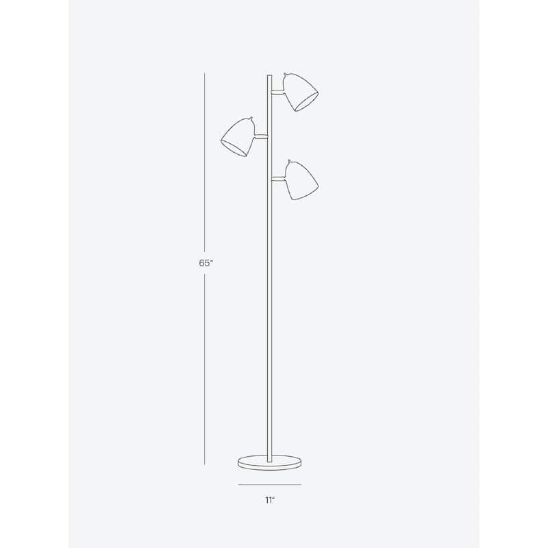 Brightech Jacob LED Floor Lamp - Black - On Sale - Bed Bath & Beyond ...