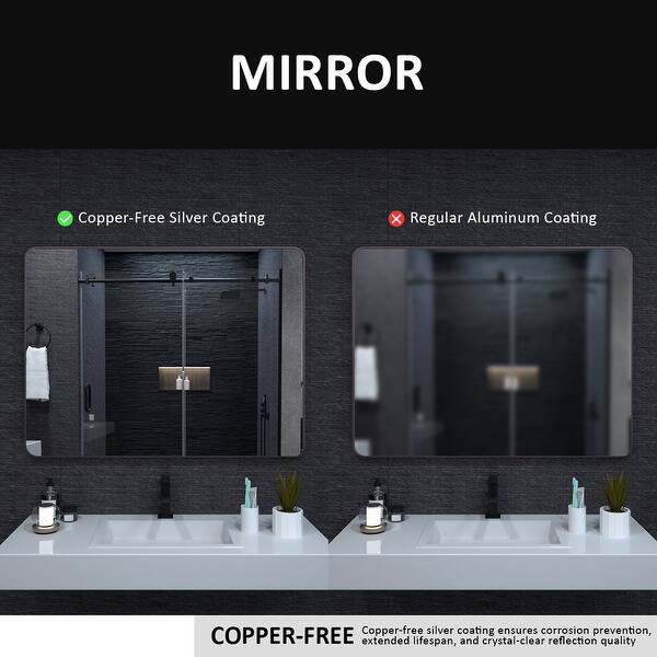 regular bathroom mirror