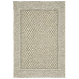 Vista Home Tangelo Bordered Tan/Black Ultimate Performance Area Rug ...
