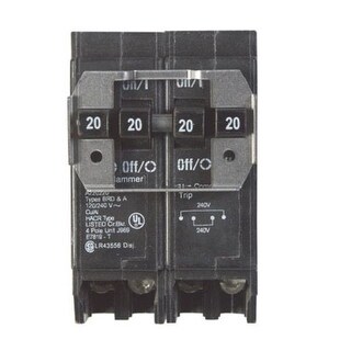 Eaton BQ220220 2-Double Pole Quad Circuit Breaker, 20/20 Amp - Bed Bath ...