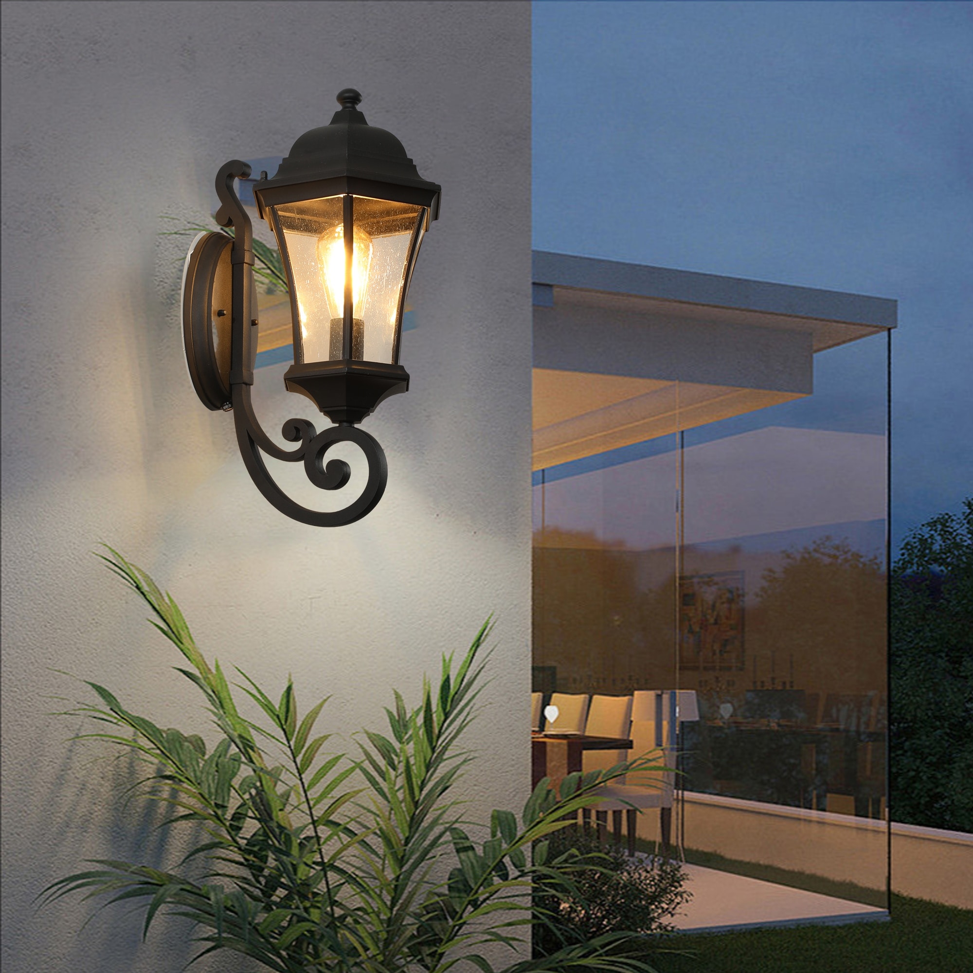 Black 19 to 24 Inches Outdoor Wall Lighting - Bed Bath & Beyond