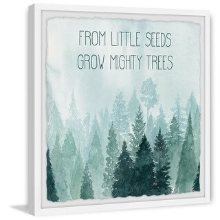 'From Little Seeds Grow Mighty Trees' Framed Painting Print - Bed Bath ...