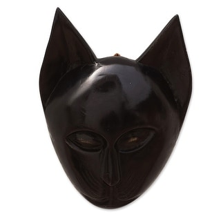Novica Handmade Feline Of My Land African Wood Mask - Bed Bath & Beyond ...