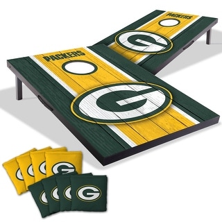 Green Bay Packers NFL Compact 2x3 Tailgate Cornhole Board Set - Bed ...