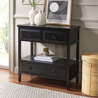 SAFAVIEH Jelica Black Storage Sideboard - 32" x 15" x 32.1 ...