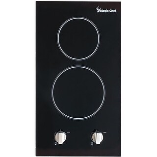Magic Chef 12-In. 120V Built-In Electric Radiant 2-Burner Cooktop - Bed ...