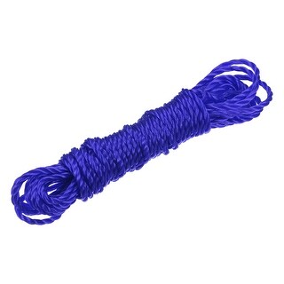 Twisted Nylon Mason Line Blue 8M/26 Feet 4MM Dia for DIY Projects - Bed ...