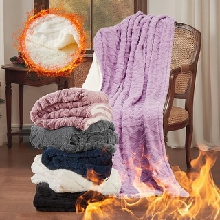 Heated Blanket - Thick Tufted Sherpa Electric Blanket with 10 Heating ...