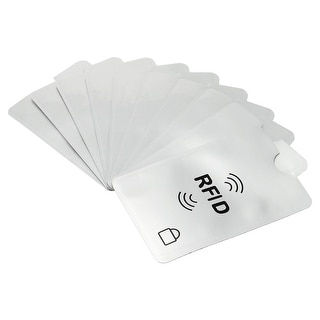 RFID Blocking Credit Card Sleeves Protector Holder White 10Pcs - Bed ...