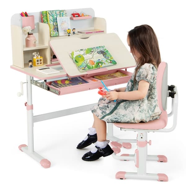children reading table