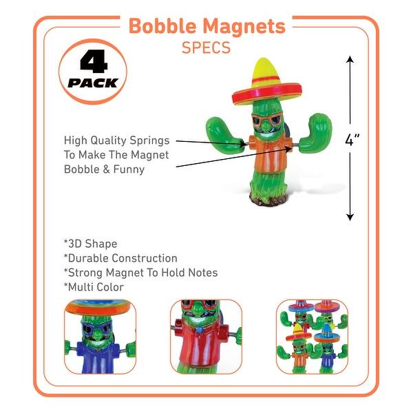 CoTa Global Cool Cactus Refrigerator Bobble Magnets Set of 4 - Bed Bath ...