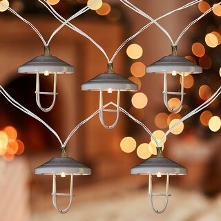 LED Lantern Christmas Light Set - 3' Clear Wire - 10ct - Bed Bath ...