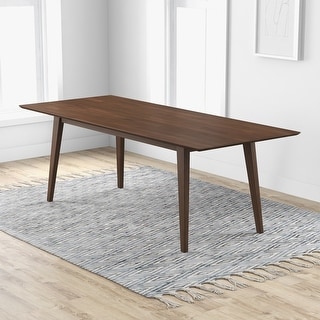 Alessandra Mid-Century 86-inch Rectangular Dining Table in Walnut - Bed ...