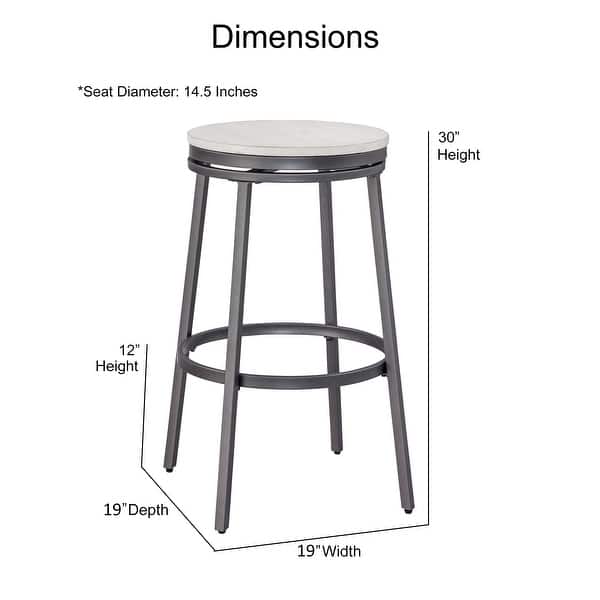 Jupiter Backless Swivel Bar Stool - Bed Bath & Beyond - 33793310