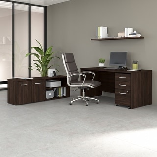 Studio C 60W Desk with Return and Cabinet by Bush Business Furniture ...