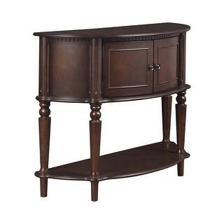 Console Table with Curved Front Brown - Bed Bath & Beyond - 37250424