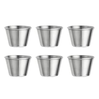 Stainless Steel Shot Glasses, 6pcs 70ml/2.5 OZ Clear for Bar ...