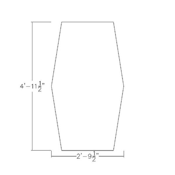 Small 3x5 Hexagon Irregular Conference Table Post Legs Power And Data ...