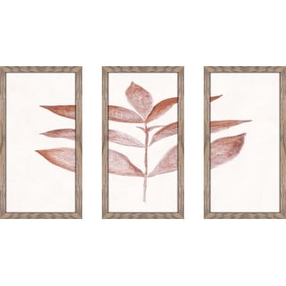 "Red Leaf III" by Tava Studios 3 Piece Print on Acrylic - Bed Bath ...