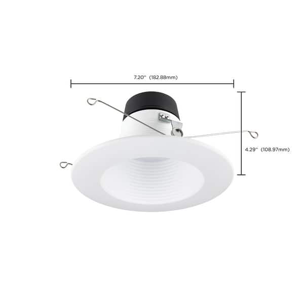 9 Watt 6 inch Deep Baffle CCT-Selectable Recessed LED Downlight - Bed ...