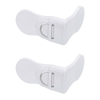 Adhesive Refrigerator Lock Right Angle Press to Open 75x70x38mm 2Pcs ...