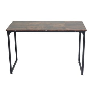 Computer Desk Without Storage Shelf-Rustic Brown, Small - Bed Bath ...