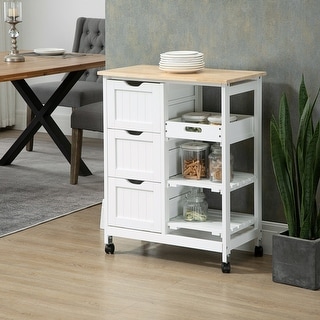 Slim Storage Cart, Rolling Narrow Kitchen Cart on Wheels - N/A - On ...