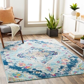 Livabliss Mannie Distressed Boho Medallion Area Rug - On Sale - Bed ...