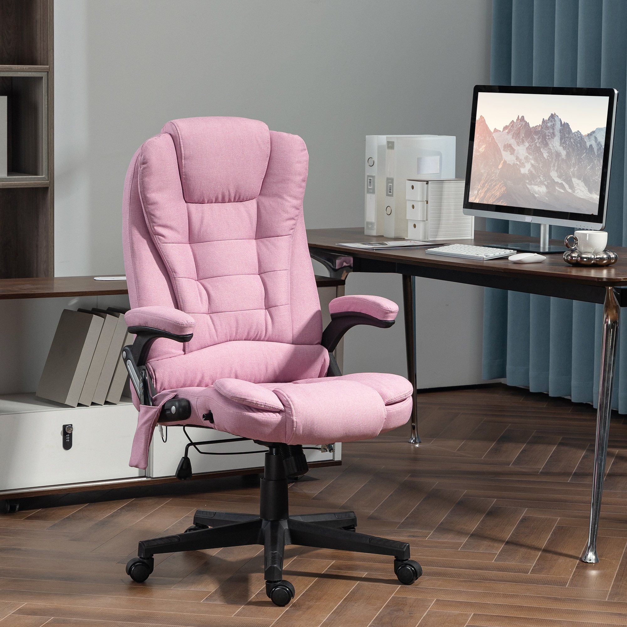 Pink reclining office chair store